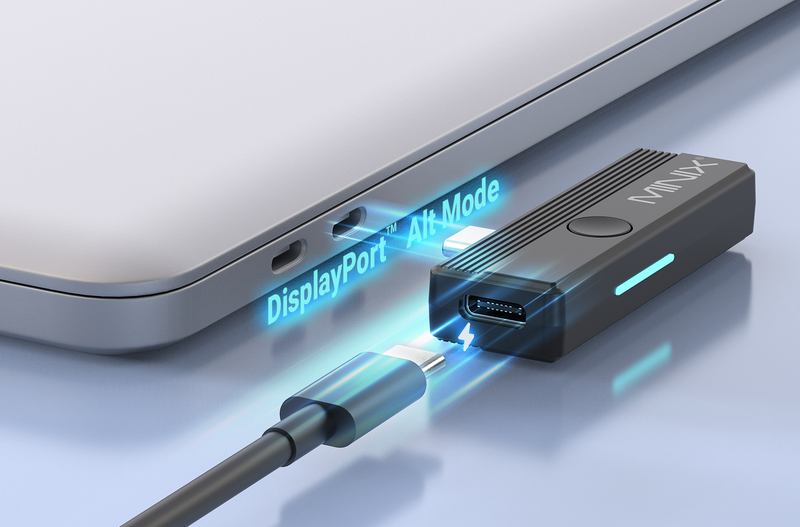 Minix C1 Plus Wireless Display - 1080P 164ft USB-C to HDMI