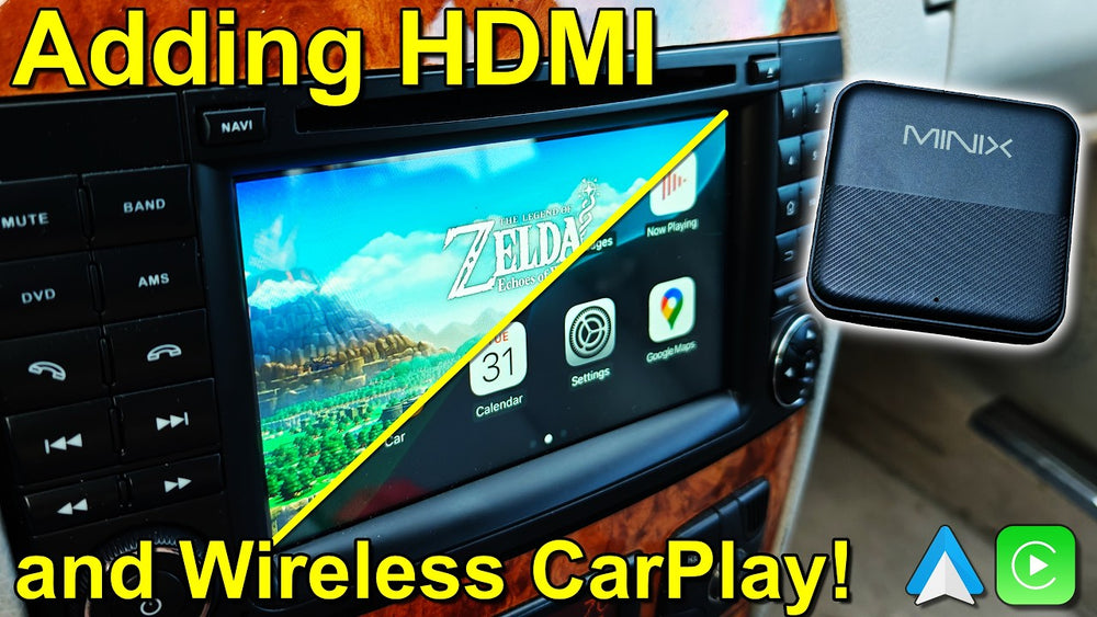 Minix CA361 Plus Carplay - 3-in-1 Wireless Media Hub for Cars
