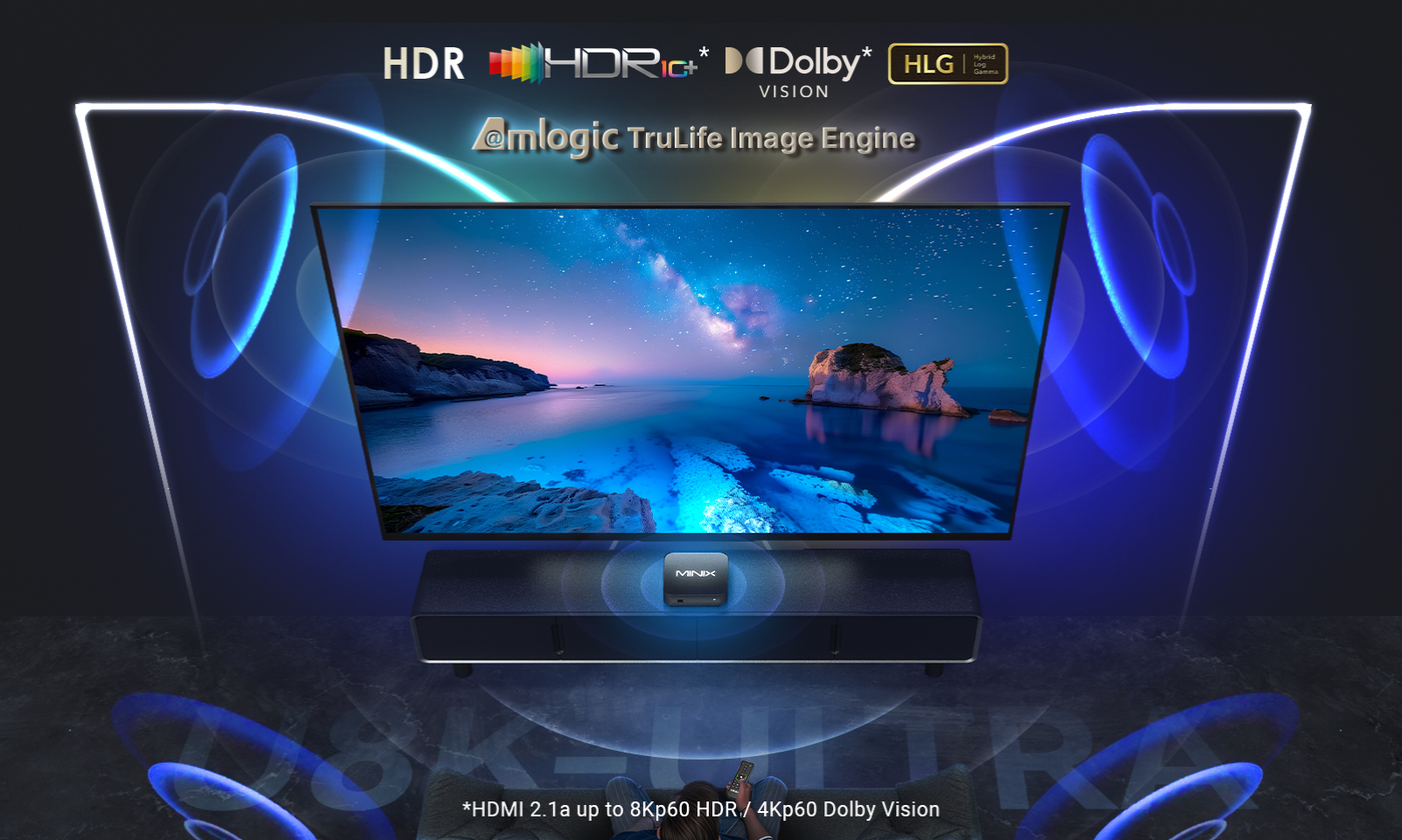 Minix U8K-ULTRA 8K Media Hub - Amlogic S928X-K, Dolby Vision