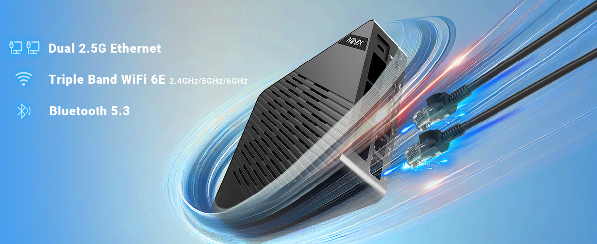 Minix Elite EU715-AI Mini PC - Ultra 7 155H, 4x4K, Thunderbolt 4