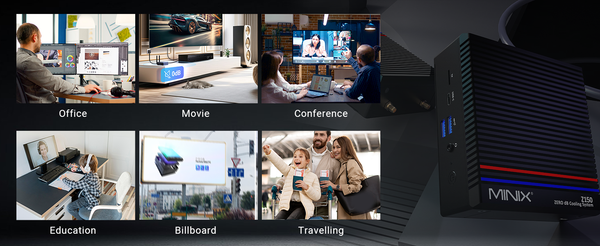 Minix Z150-0dB Fanless Mini PC - Intel N150, Win11 Pro